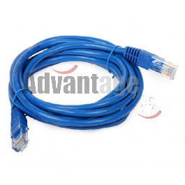 CABLE DE RED PATCH CORD 5MT CAT 6E AZUL DOS MUNDOS